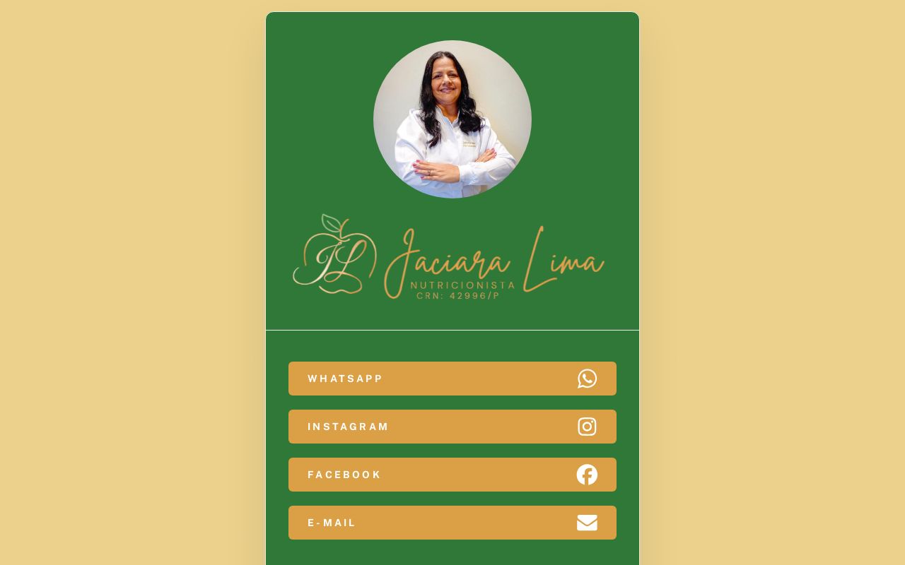Cartão De Visita Virtual - Jaciara Lima.